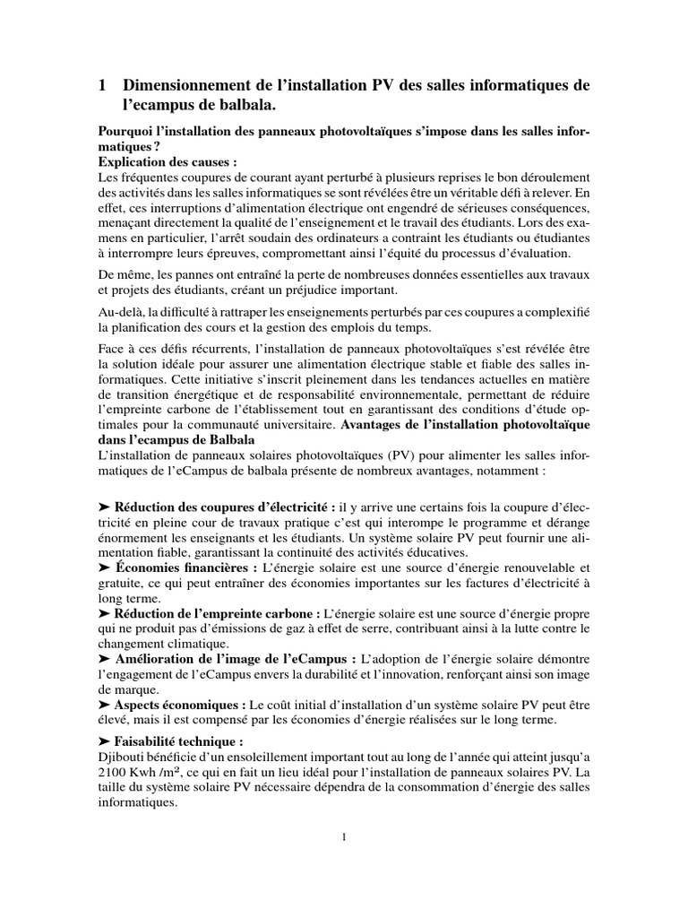 Dimensionnement | PDF