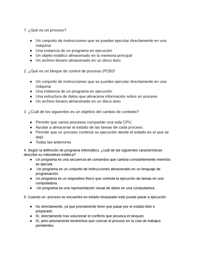 Examen Parcial PSP - Programación Multiproceso y Parte de Programación Multihilo | PDF | Hilo ...