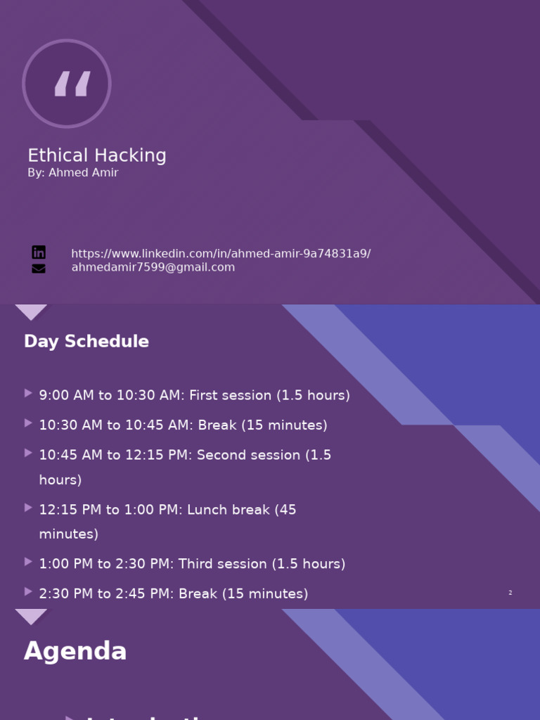 Ethical Hacking Day - 1 | PDF