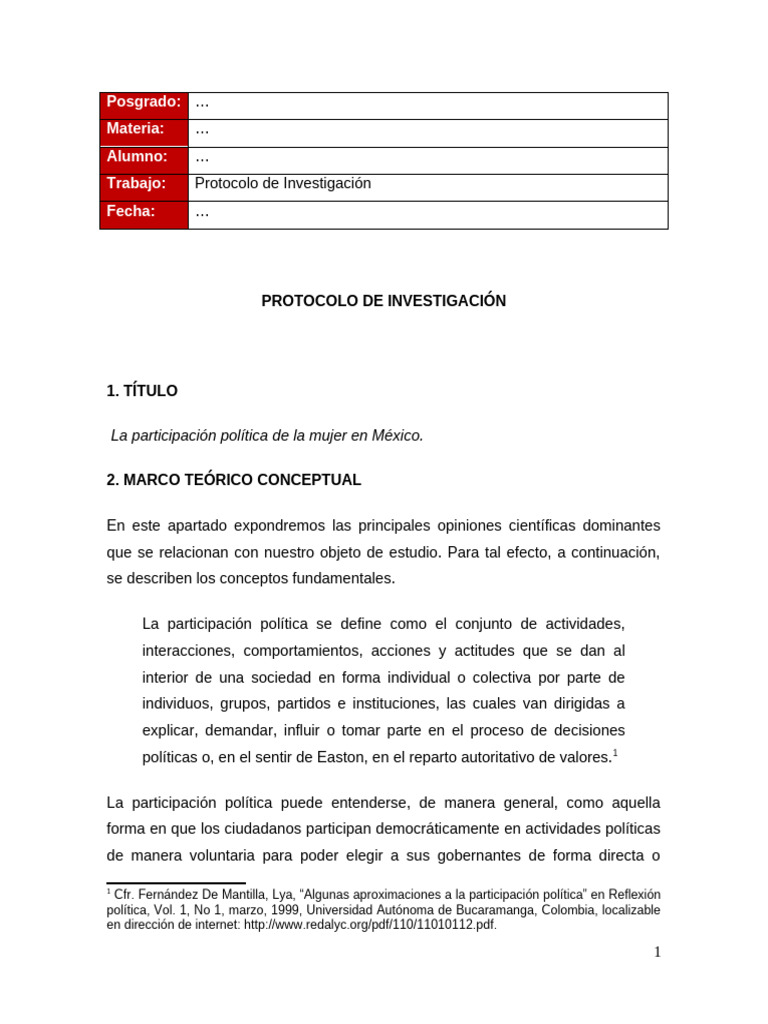 Modelo de Protocolo | PDF | Democracia | Ciencias sociales