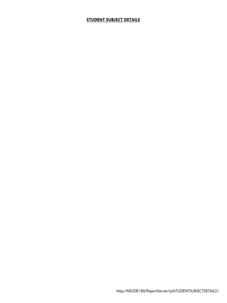 r Pt Student Subject Details 1 | PDF