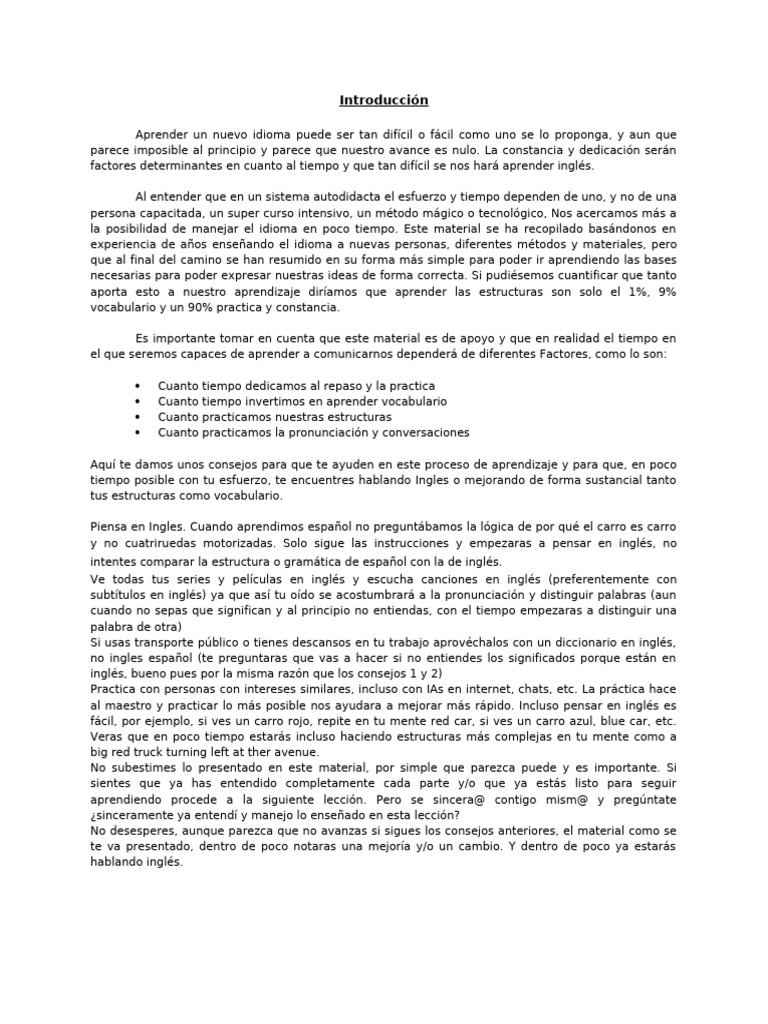 ESL Learning Program Begginers 1 | PDF | Language Arts & Discipline