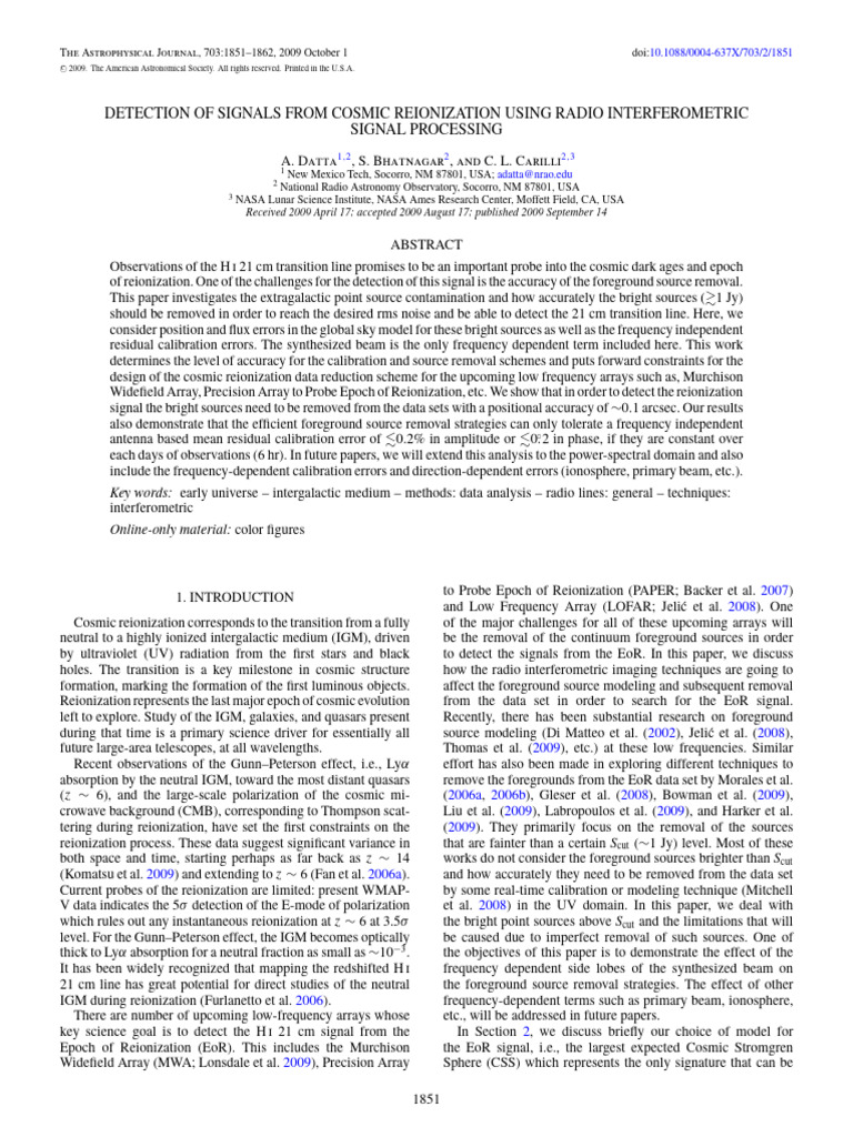 Radio Interferometer | PDF