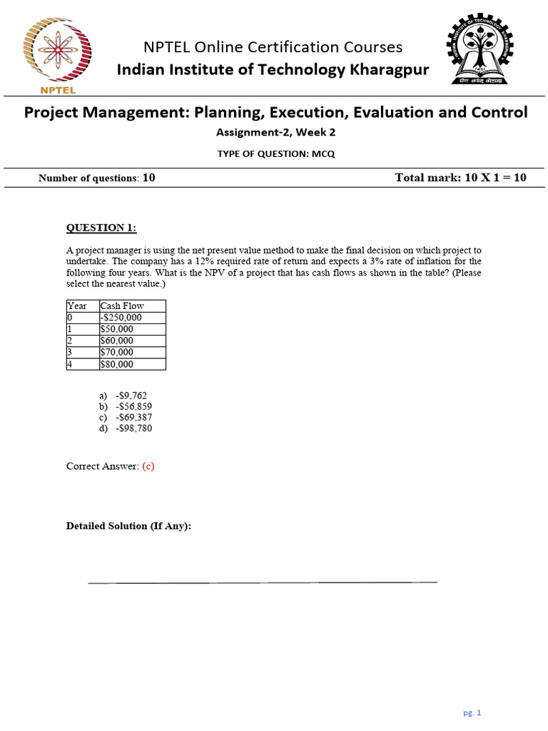 Assignment 2 - Project Management | PDF