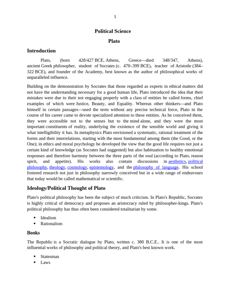 Political Science Book-1 | PDF