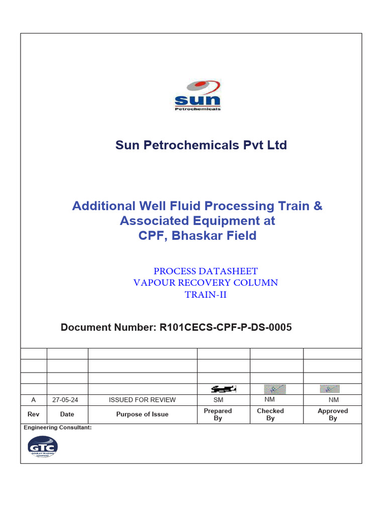 Vapor Recovery Column-V-203 Rev A | PDF