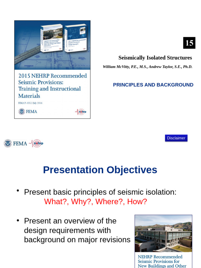 Ch 15 Seismically Isolated Structures Fundamentals Pdf