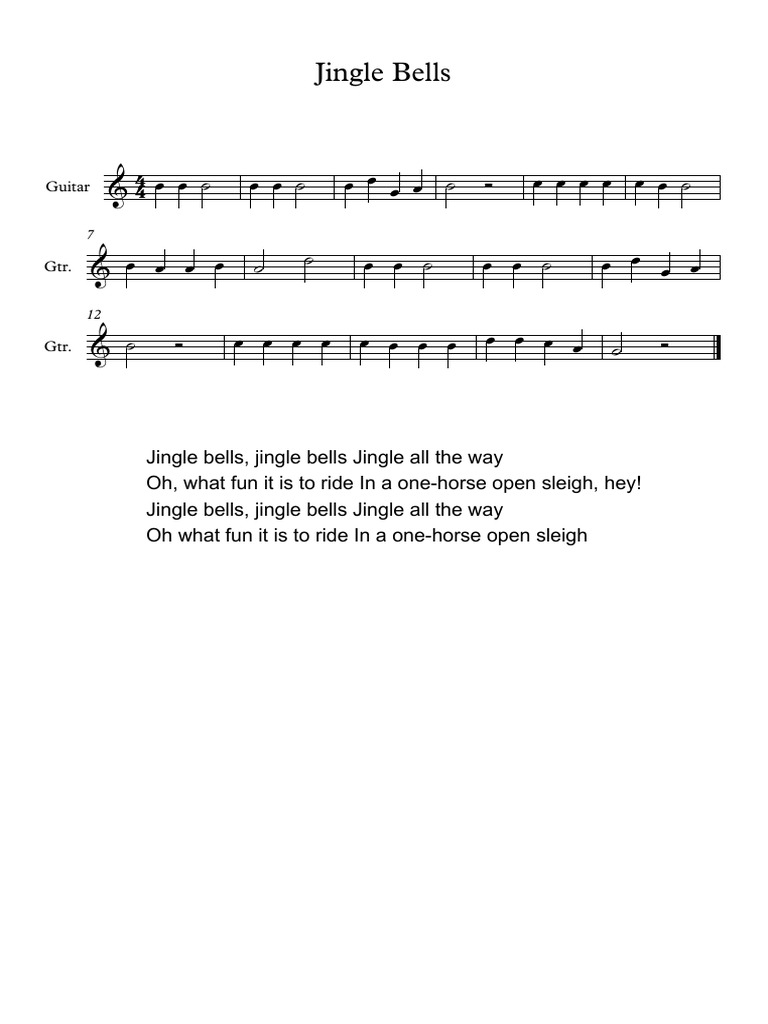 Jingle Bells - 1 - Partitur | PDF
