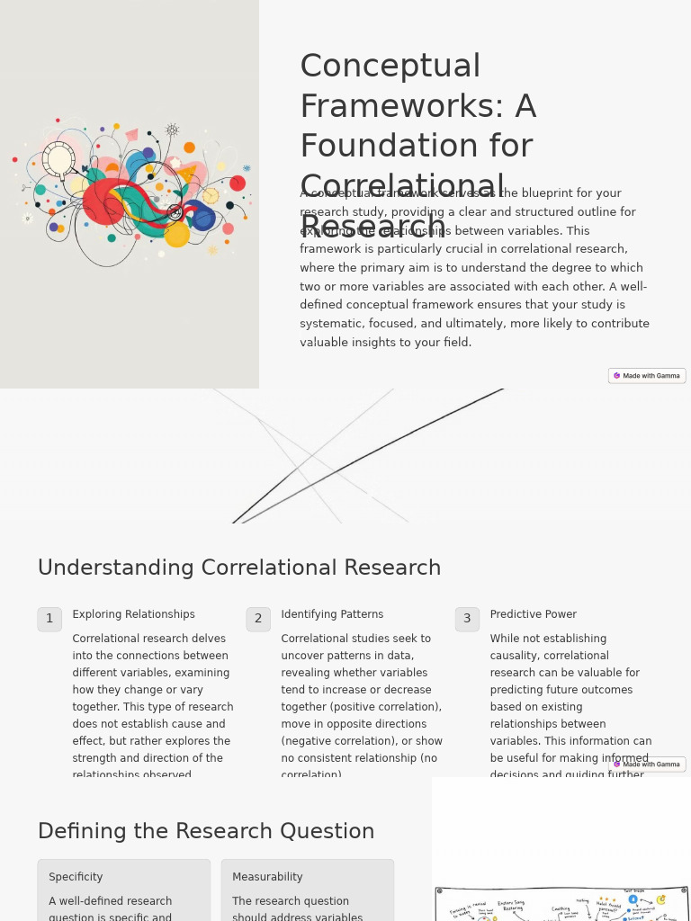 Conceptual Frameworks A Foundation For Correlational Research | PDF