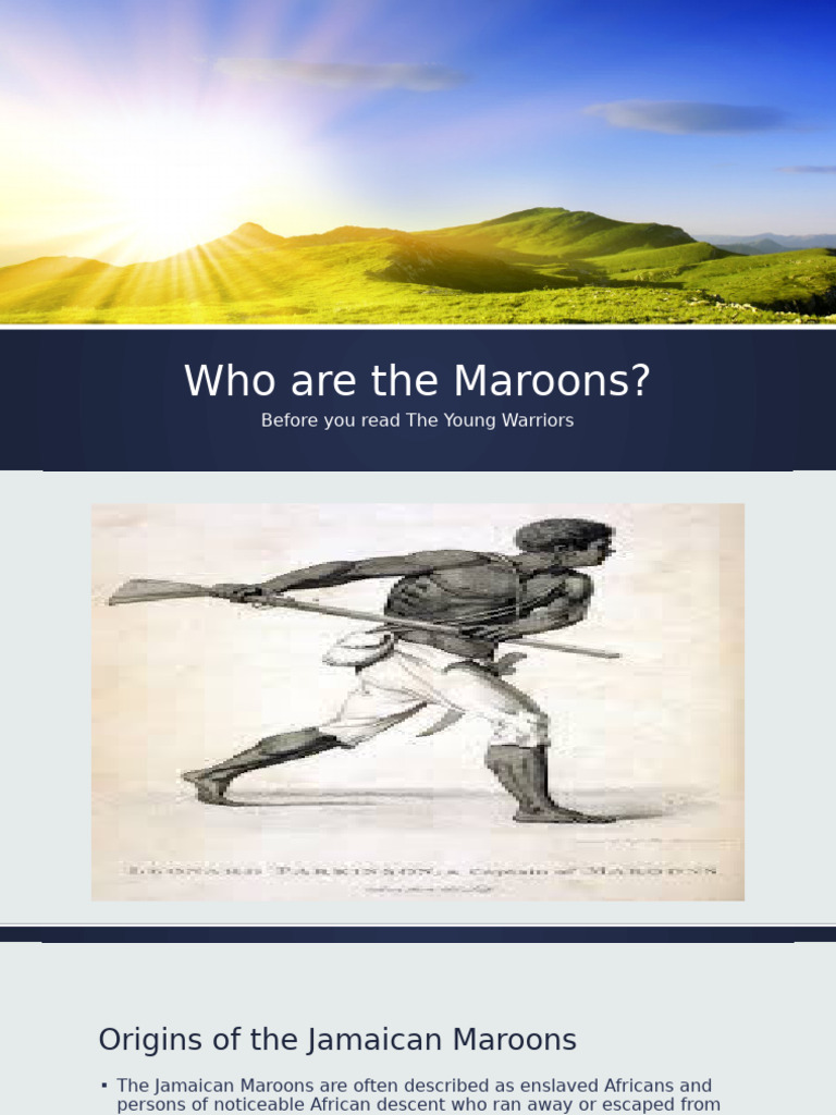 Who Are The Maroons | PDF