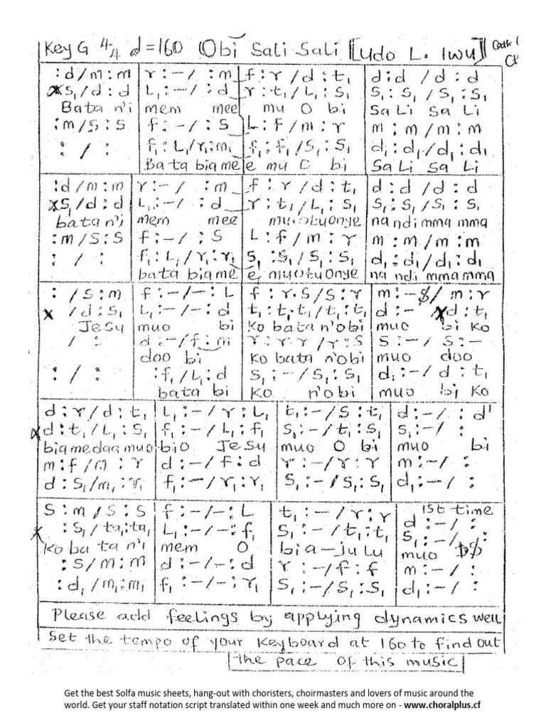 (Choirscript - Net) - Obi-Sali-Sali-By-Udo-Lawrence | PDF