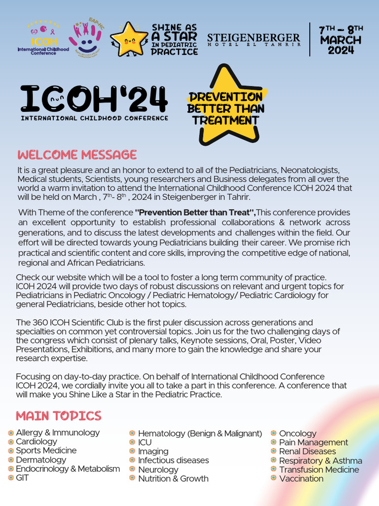 ICOH'2024 Flyer | PDF