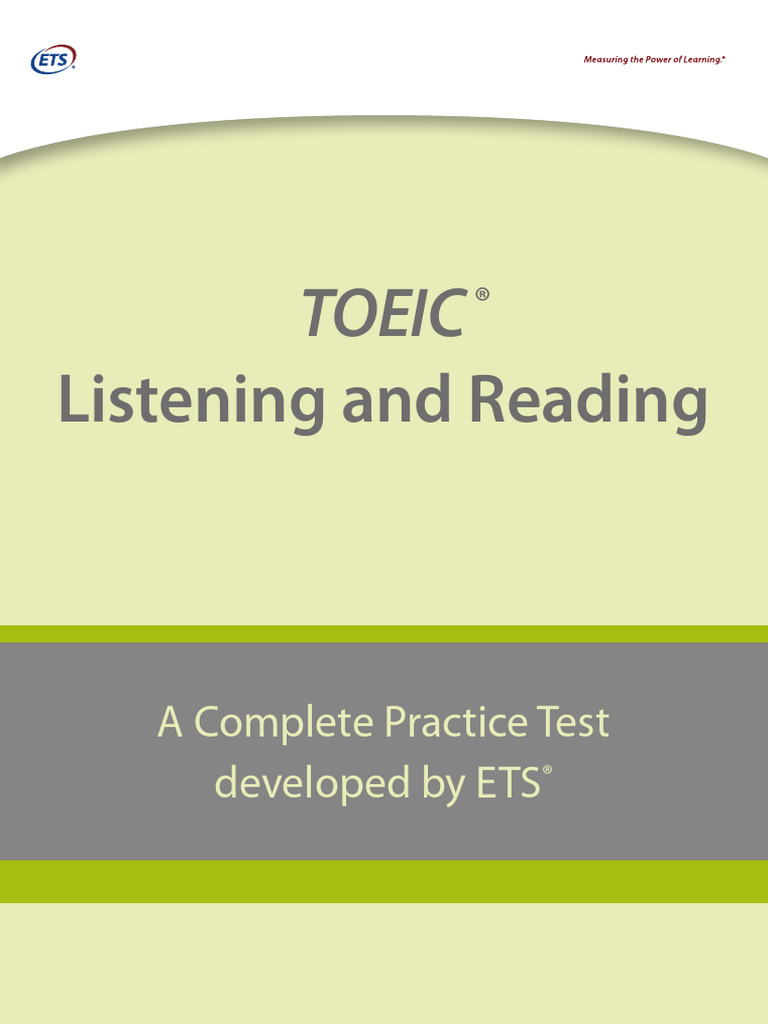 Toeic Sample-Test A4 64pg v30 | PDF