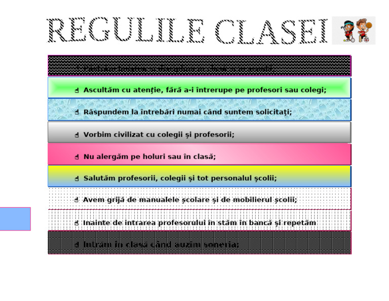 Regulile Clasei | PDF