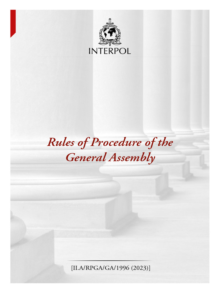 04 E Rule of Procedure General Assembly_2024 | PDF