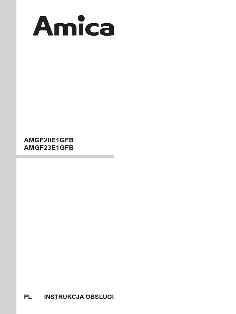 Instrukcja Obslugi AMICA AMGF23E1GFB | PDF