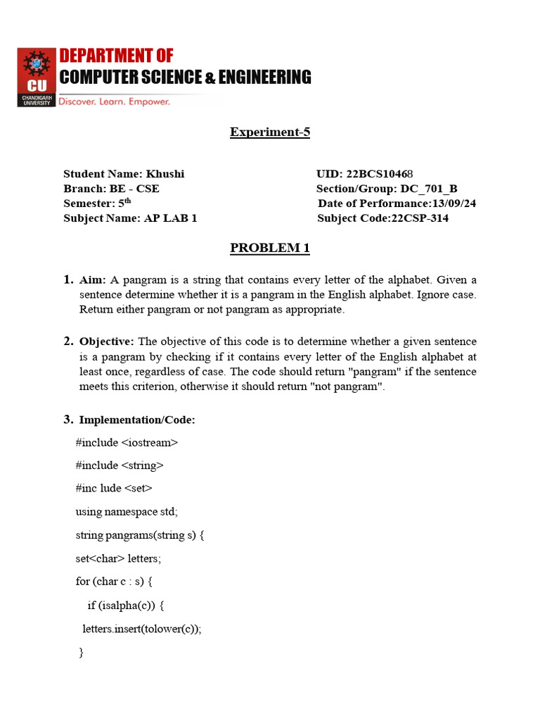 AP - 5 EXP Neha | PDF