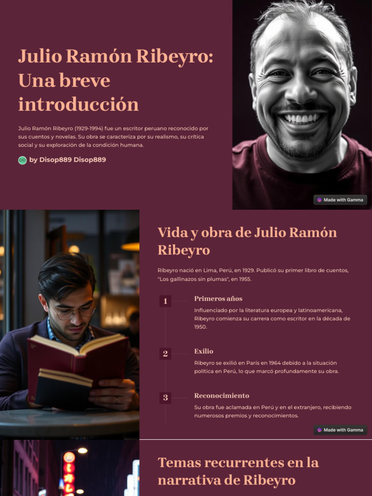 Julio Ramon Ribeyro Una Breve Introduccion | PDF