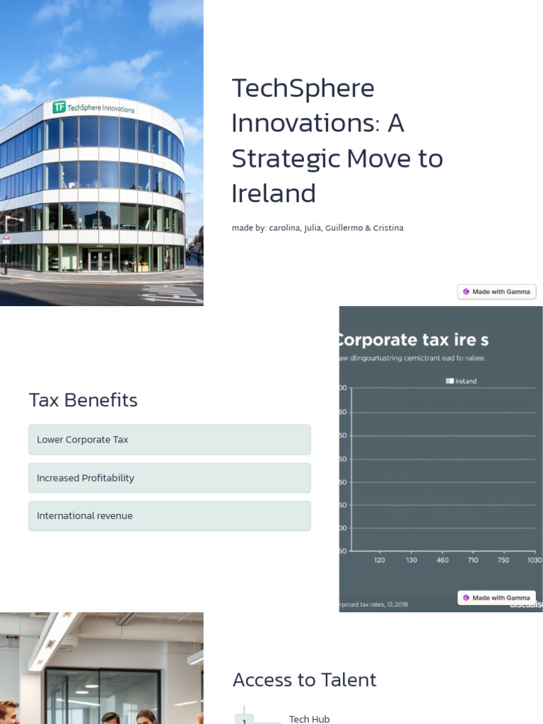 TechSphere Innovations A Strategic Move To Ireland | PDF