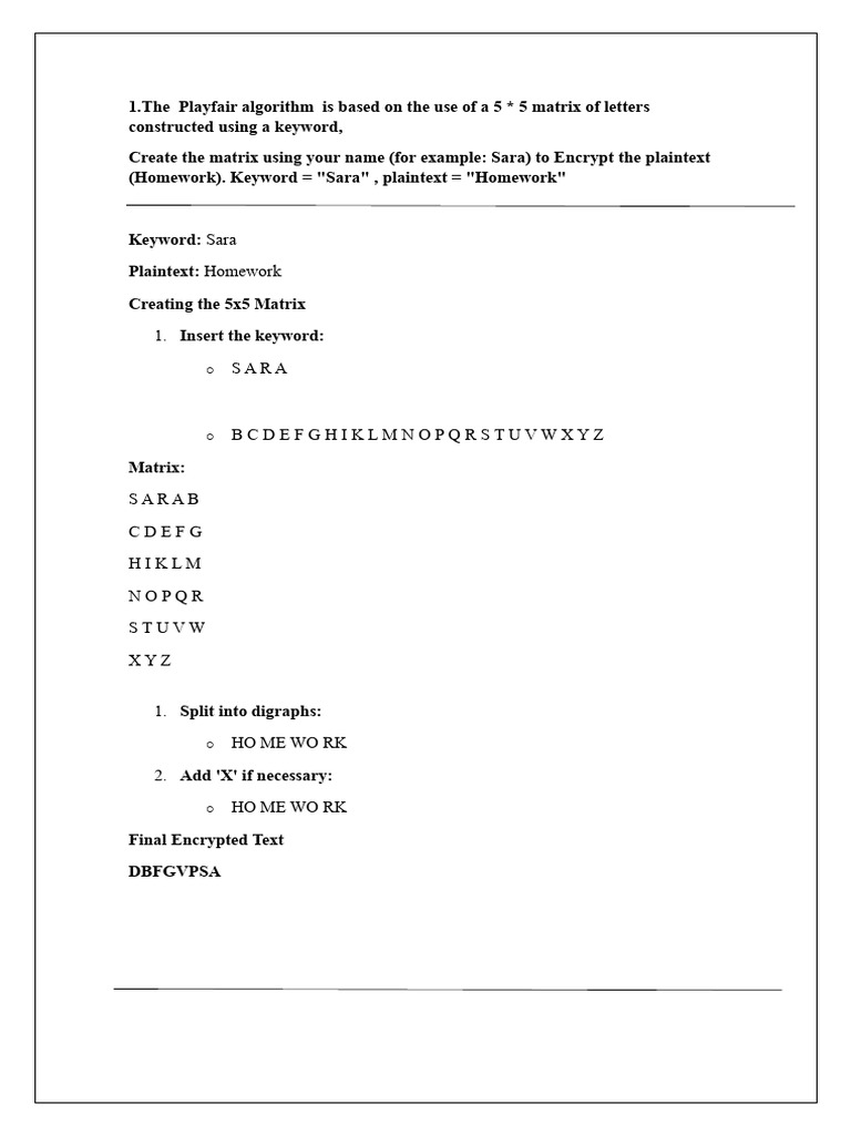 Encryption Assignment | PDF