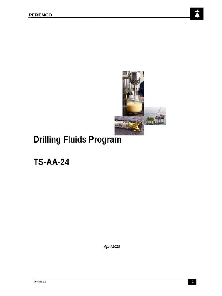 Drilling Fluids Program - TS AA 24 | PDF | Casing (Borehole) | Home ...