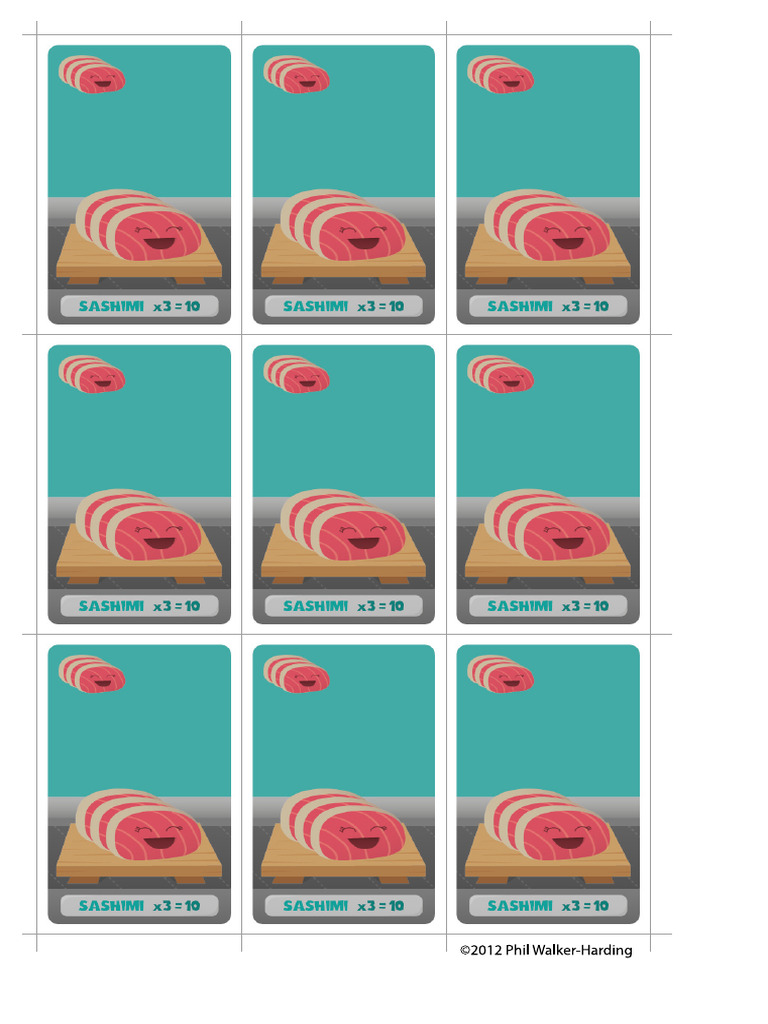 Sushi Go Cards PR | PDF