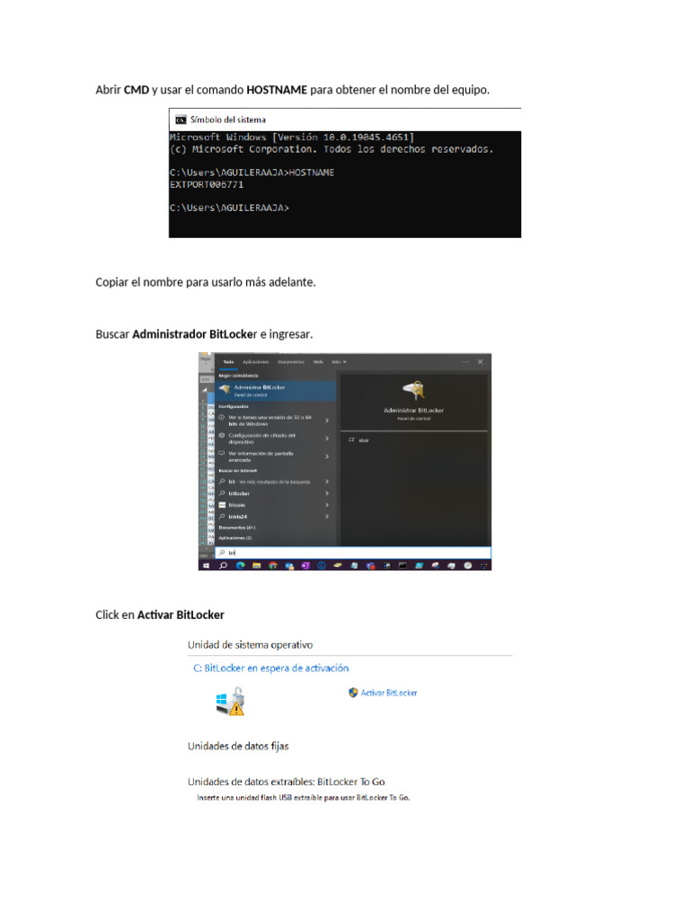 Activar BitLocker | PDF