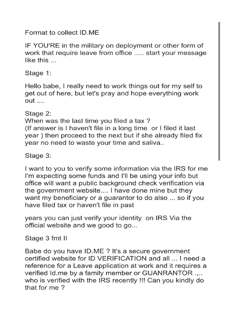 FMT to get ID.me | PDF