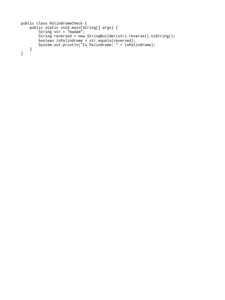 Java String Program | PDF