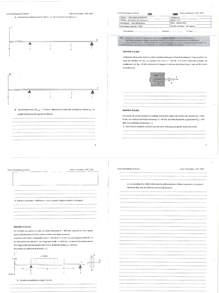 2 Archi Ex s1 21-22 | PDF