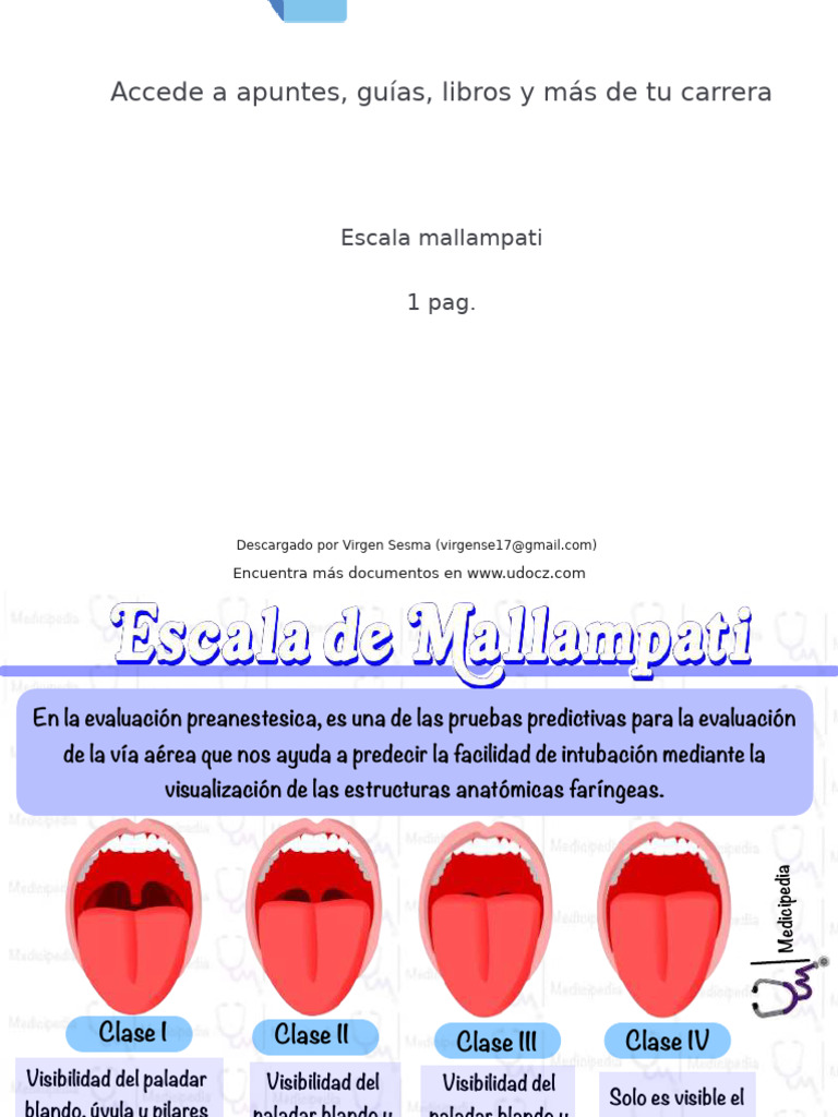 Escala Mallampati 752215 Downloadable 2882163 | PDF