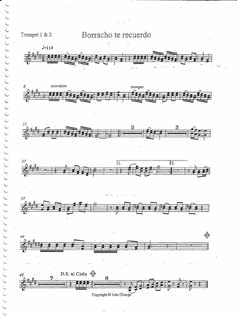 Borracho Te Recuerdo D | PDF