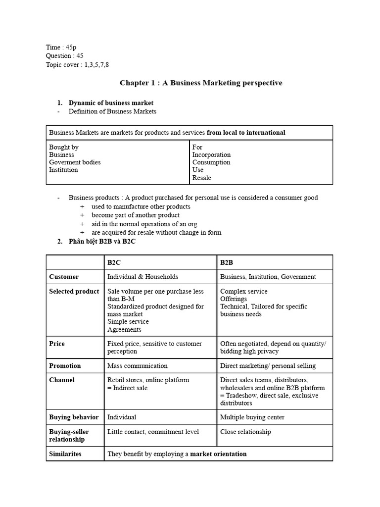 B2B Midterm | PDF | Brand | Forecasting