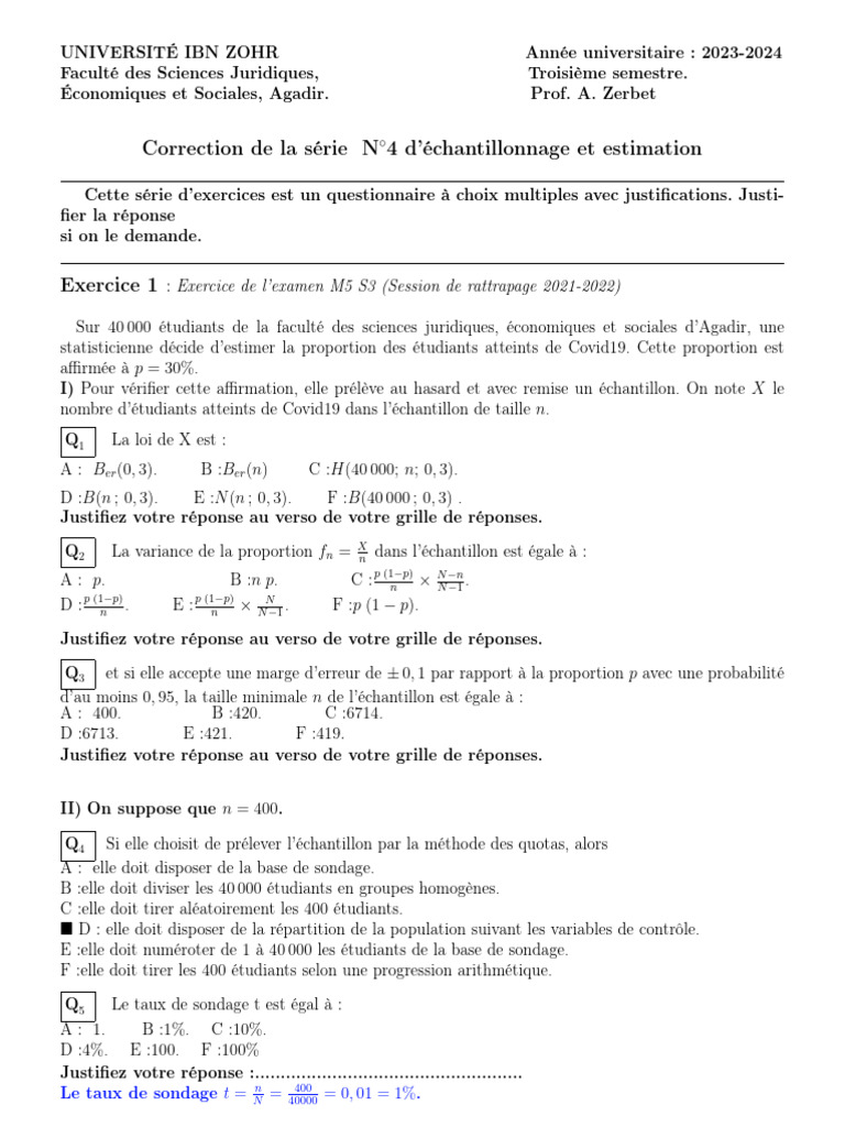 Correction TD4 S3 2023 2024 | PDF