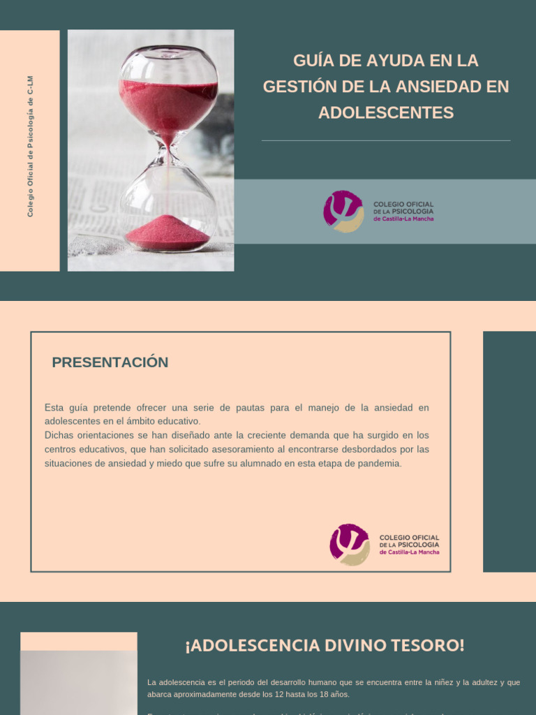 Guia de Ayuda en La Gestion de La Ansiedad en Adolescentes | PDF