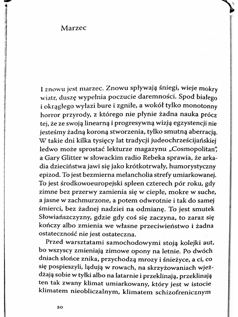 Marzec Opowiadanie A. Stasiuk | PDF