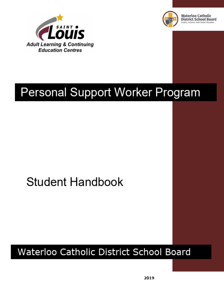 Personal Support Worker Program: Student Handbook | PDF