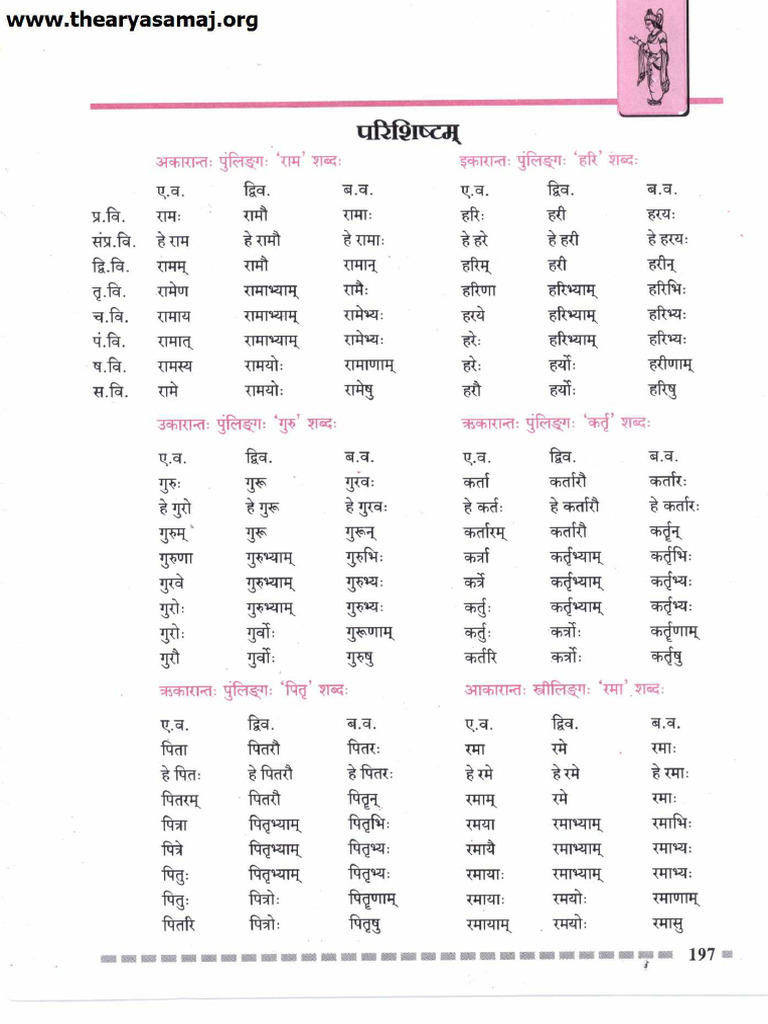 Important Shabda Rupas | PDF