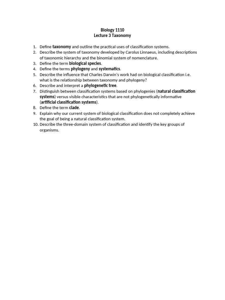 Lecture 3 Study Guide | PDF