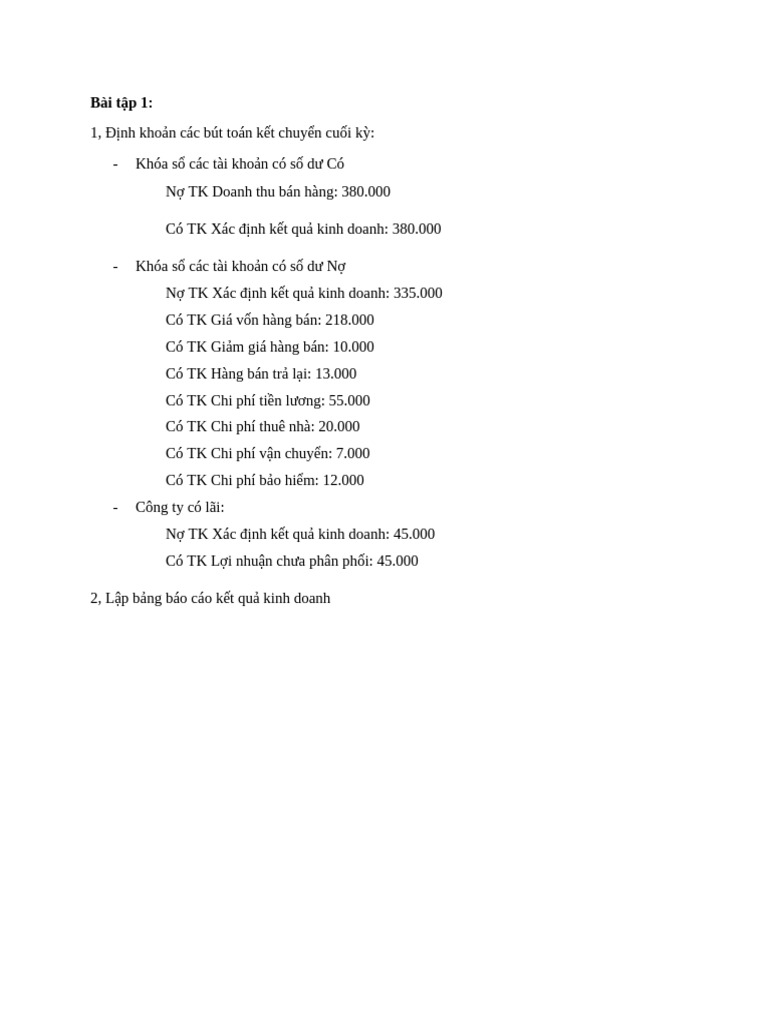 Bài tập NLKT chương 3 | PDF