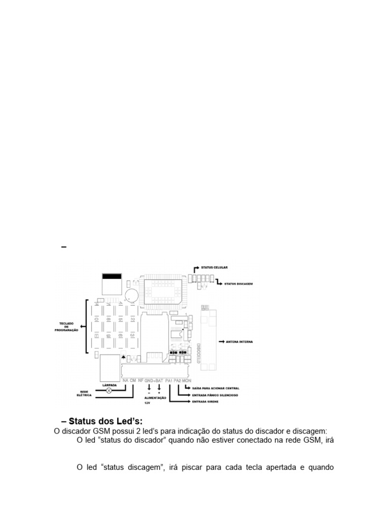 Manual Discadora GSM SEGRS | PDF