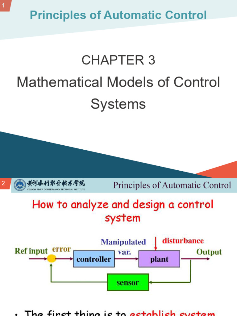 Mathematical Models of Control Systems | PDF | Electricity | Electrical ... Mathematical Models of Control Systems | PDF | Electricity | Electrical ...