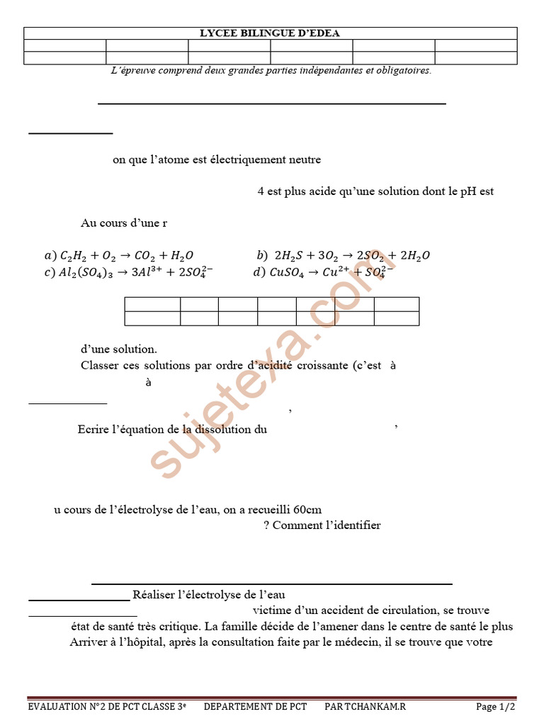 Ly Edea PCT 3e Seq2 2021-2022 Sujetexa - Com | PDF
