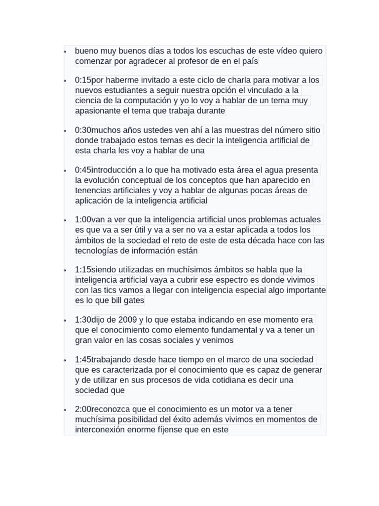 Evolución y Alcance de La Inteligencia Artificial Video de Teoria 4 | PDF | Inteligencia ...