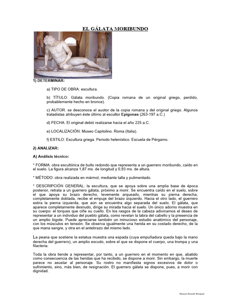 El Gálata Moribundo | PDF