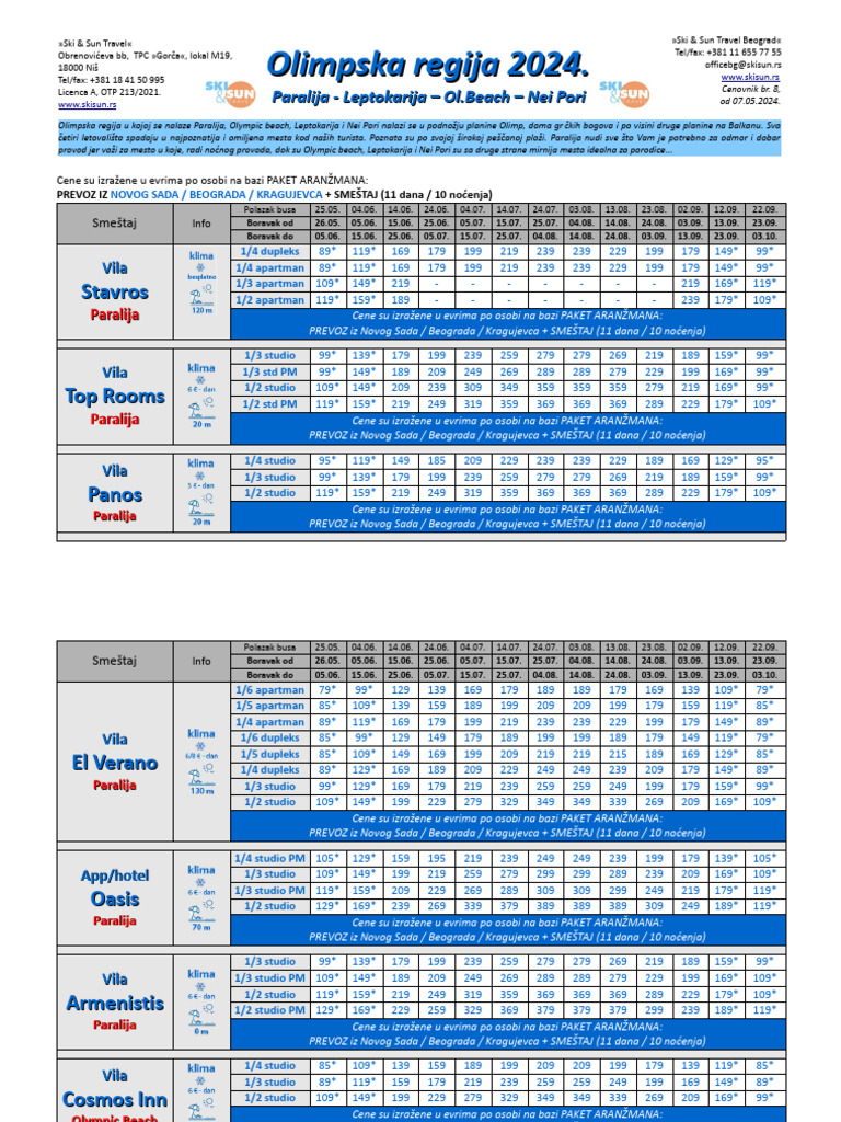 Olimpska-regija-LETO-2024-cenovnik-8 | PDF