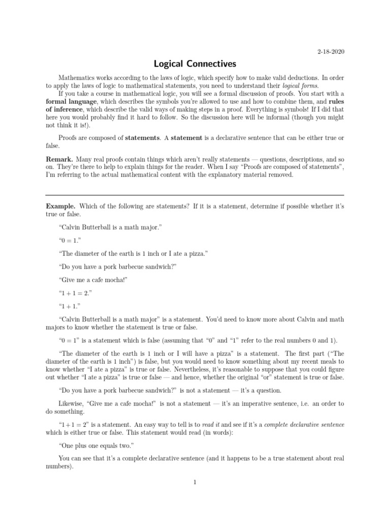 Notes On Mathematical Proofs Pdf If And Only If Theorem