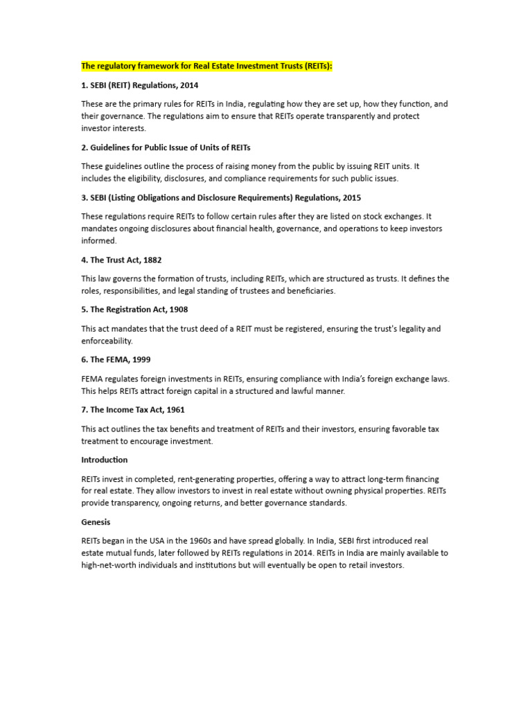 Ch-9 REIT | PDF