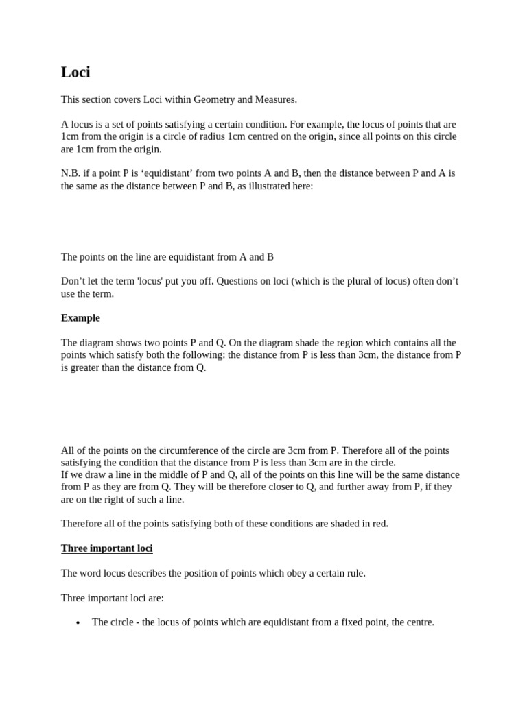 Loci Math | PDF