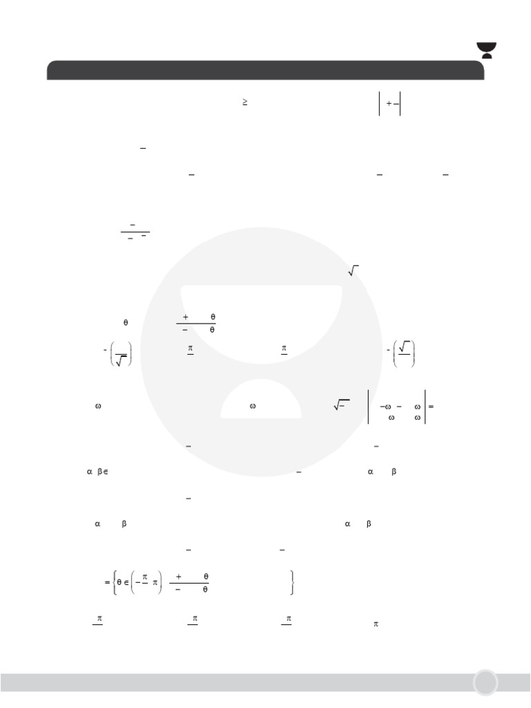 Mathematicscomplex Number Pdf
